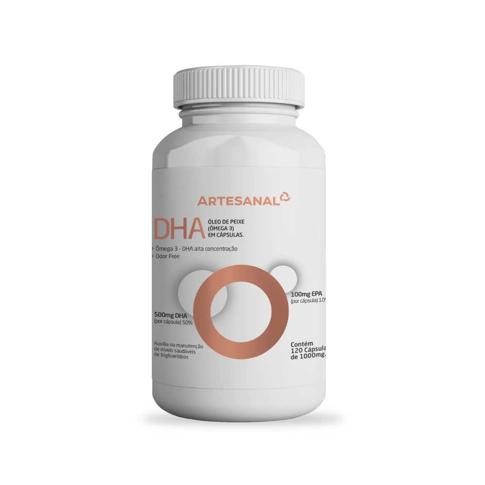 DHA 1000mg 120 cápsulas | HEALTHLINE | Suplementos e Nutracêuticos
